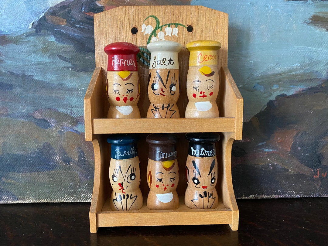 Vintage MCM Spice People Spice Rack Vintage Wall Mount Spice Rack ...