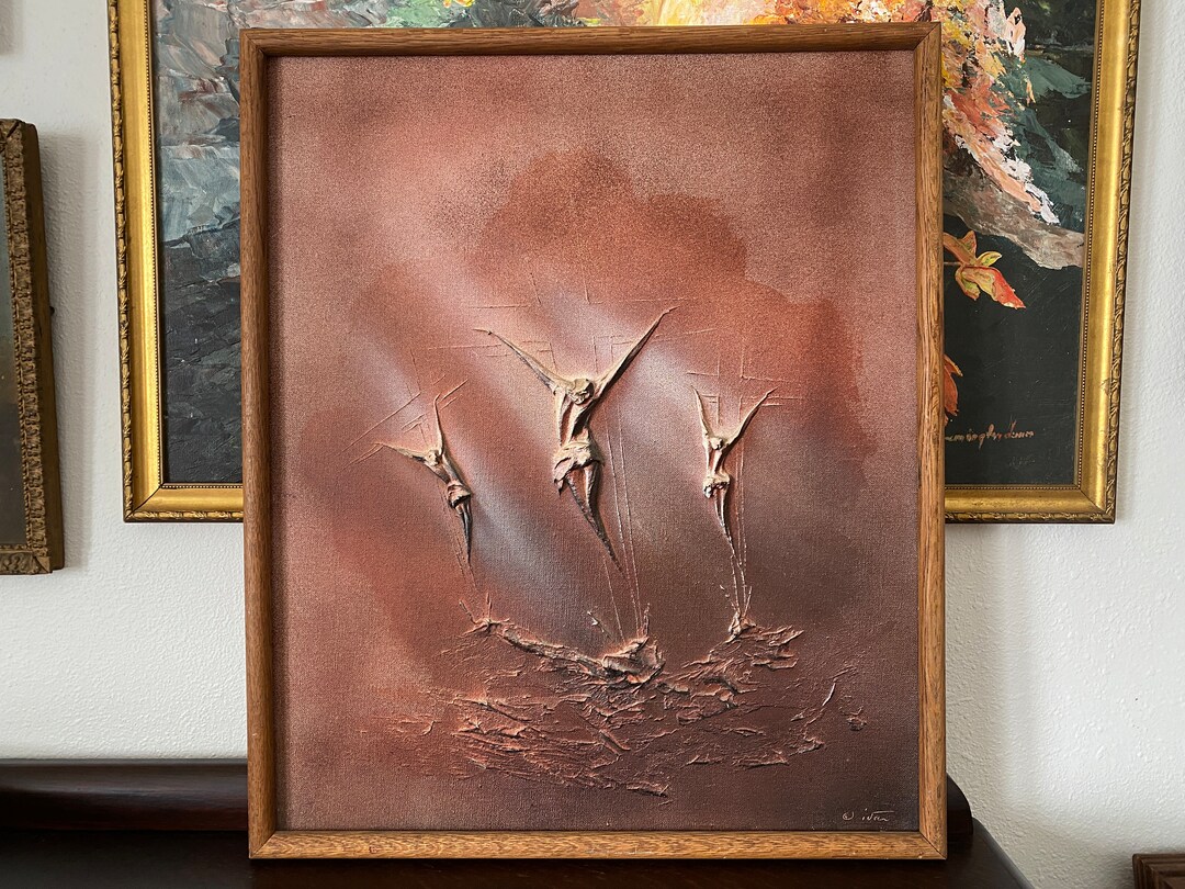 Vintage Ivar Bruun Original Mid-century Modern Impressionist Oil ...