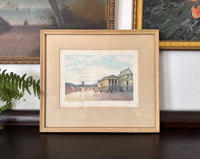 Framed Antique French Etching - Etsy