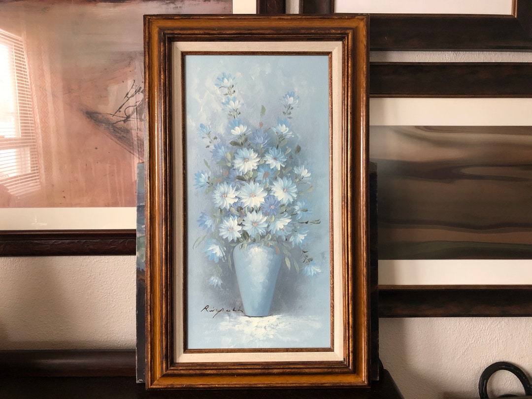 Vintage Franco Rispoli Floral Oil Painting Vintage Botanical Oil ...