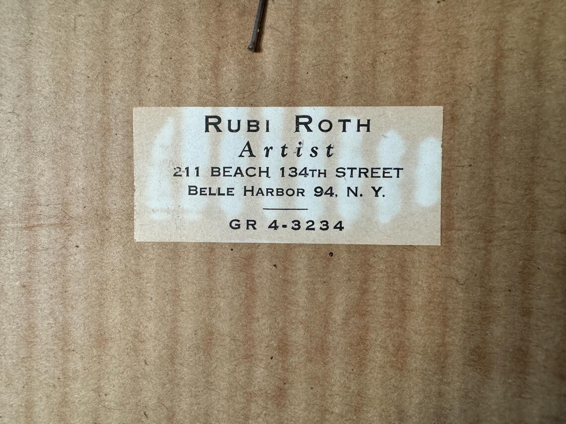Mid-20th Century Rubi Roth Abstract Watercolor Painting Framed - Etsy
