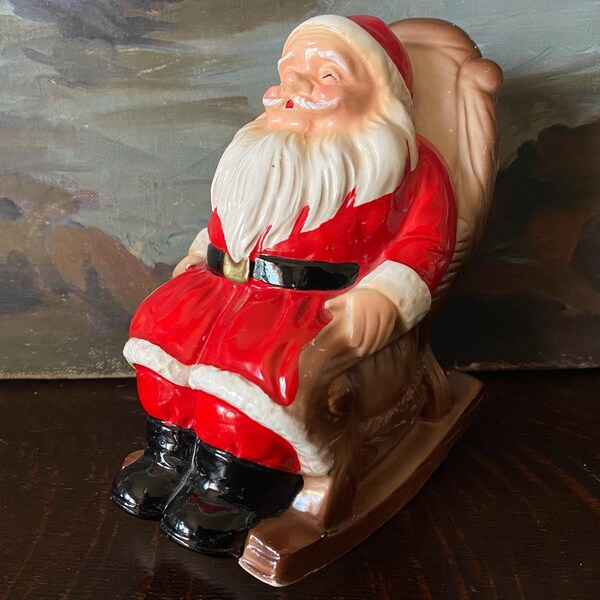 Santa Claus in a Rocking Chair - Etsy
