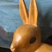 Vintage Hand Carved Wood Rabbit Vintage Wooden Rabbit Figurine Vintage ...