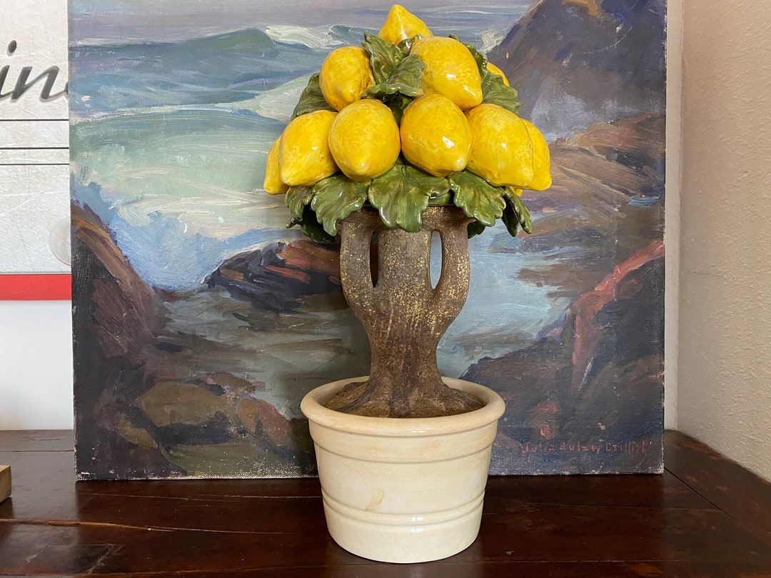 Vintage Italian Capodimonte Lemon Tree Topiary Vintage Italian ...