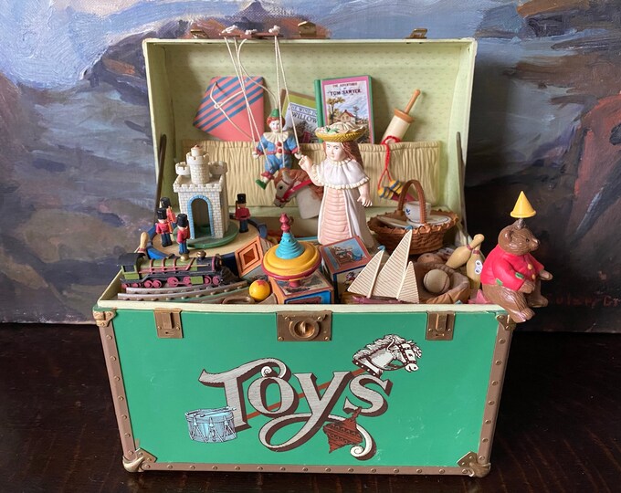 Vintage "toy Symphony" Music Box Vintage Musical Animated Toy Box ...