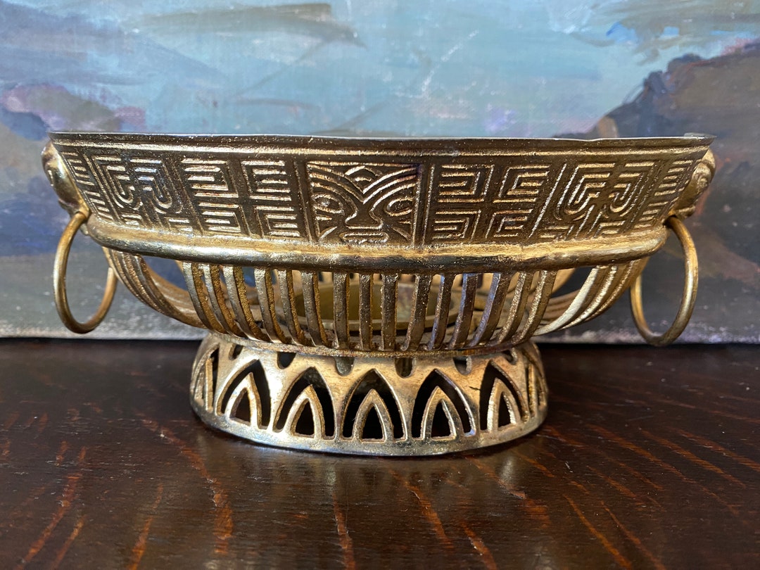 Vintage Trader Vic's Tiki Gold Gilt Bowl Vintage Trader Vic Tiki Metal ...