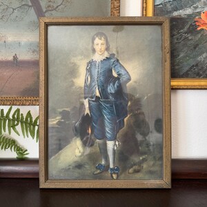 Antique "the Blue Boy" by Sir Thomas Gainsborough Framed Lithograph ...