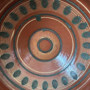 Antique Clay Pottery Antique Redware Slipware Pottery Bowl Antique ...