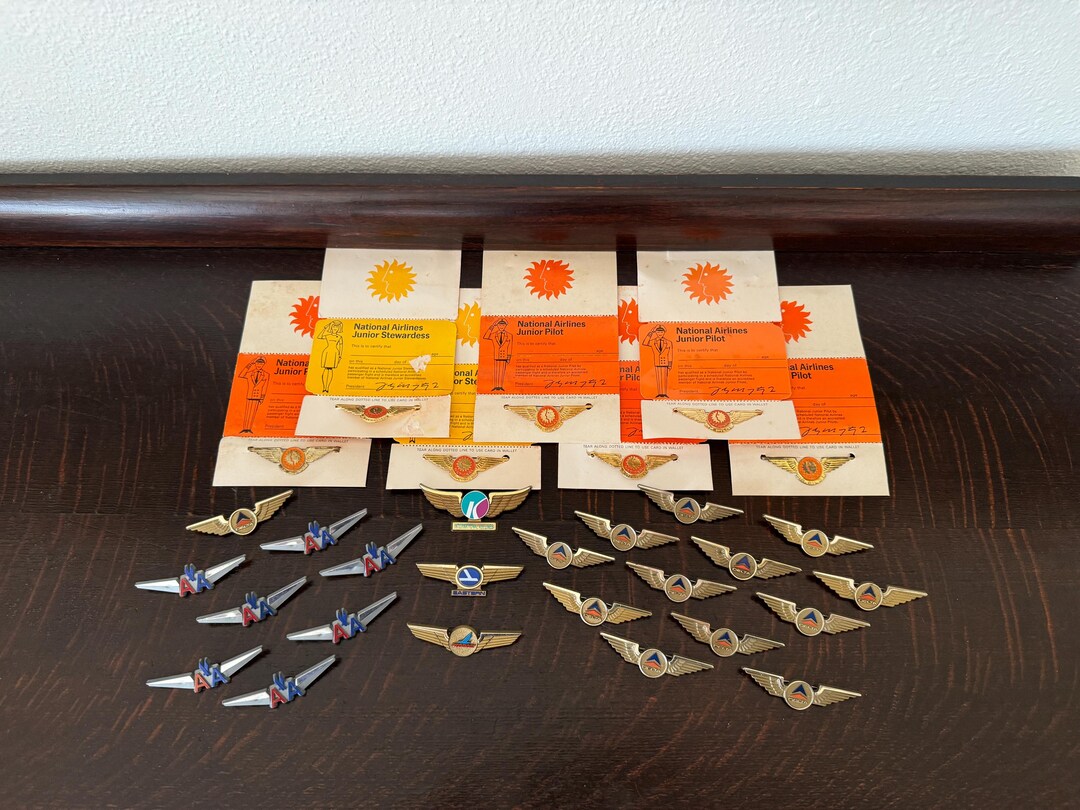 30 Vintage Mixed Airline Wings Pins Vintage Delta Air Lines Vintage ...
