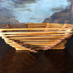Vintage Tramp Art Popsicle Stick Fruit Basket Vintage Tramp - Etsy