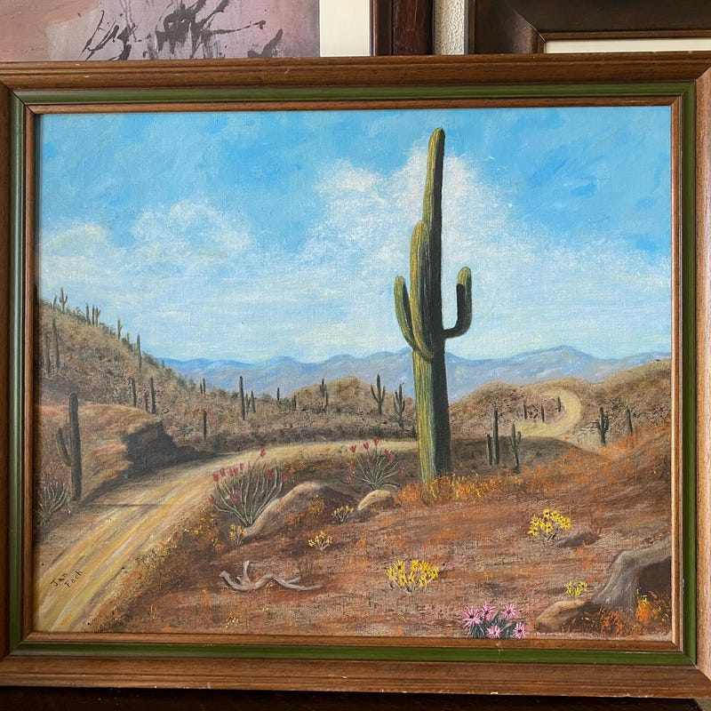 Saguaro Painting - Etsy
