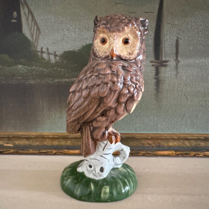 Ceramic Owl Sculpture - Etsy