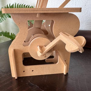 Flying Man Automata Mechanical Flying Man Sculpture Hand Crank Wood ...