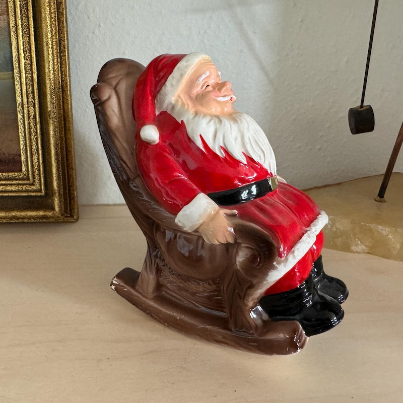 Santa Claus in a Rocking Chair - Etsy