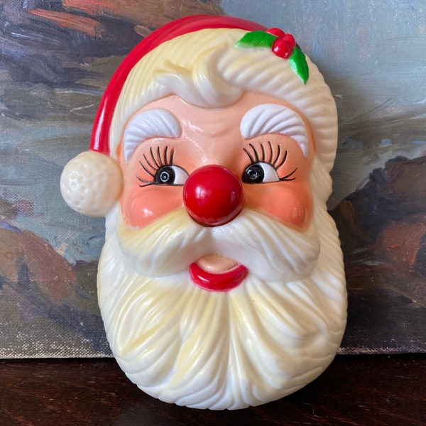 Santa Head Wall Hanging - Etsy