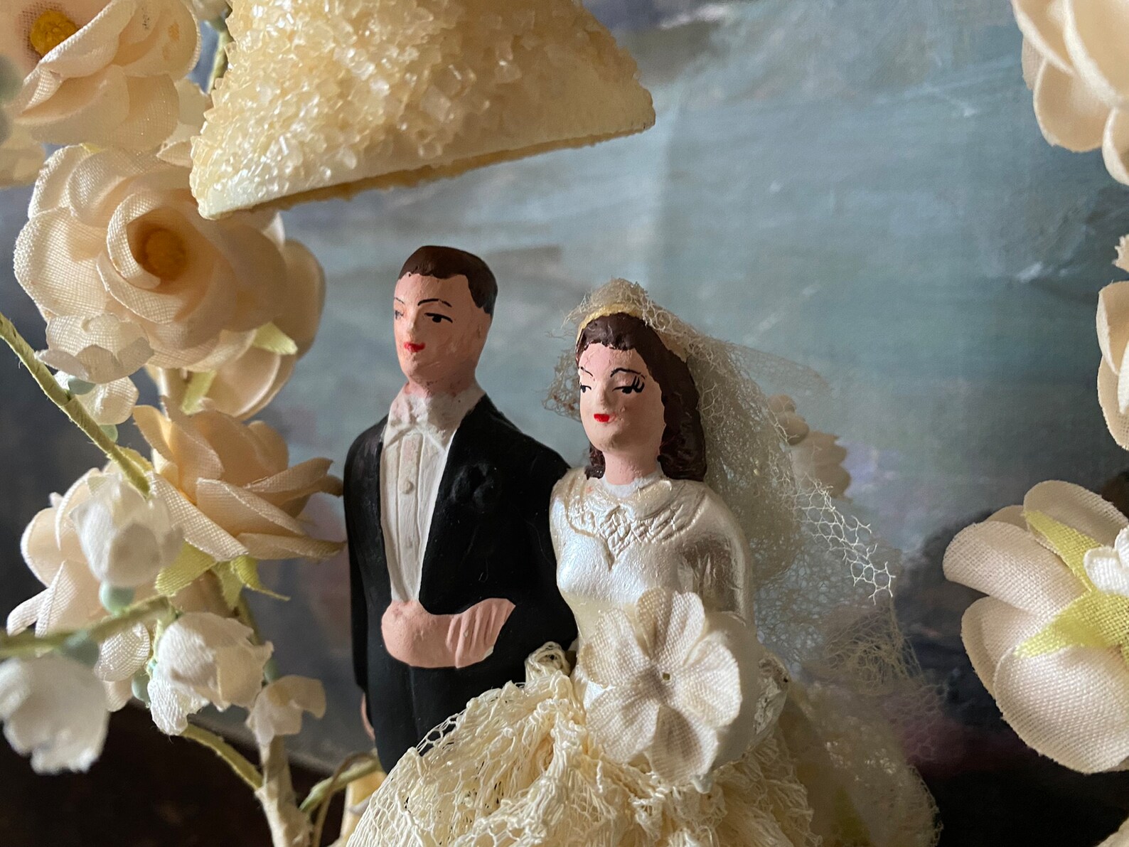Vintage 1940's Bride and Groom Wedding Cake Topper Vintage - Etsy