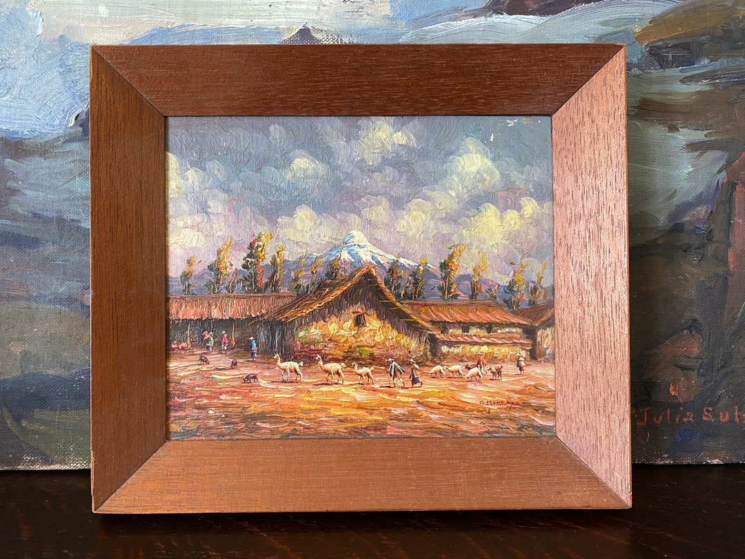 Vintage Oswaldo Moncayo Ecuador Landscape Oil Painting Vintage O ...