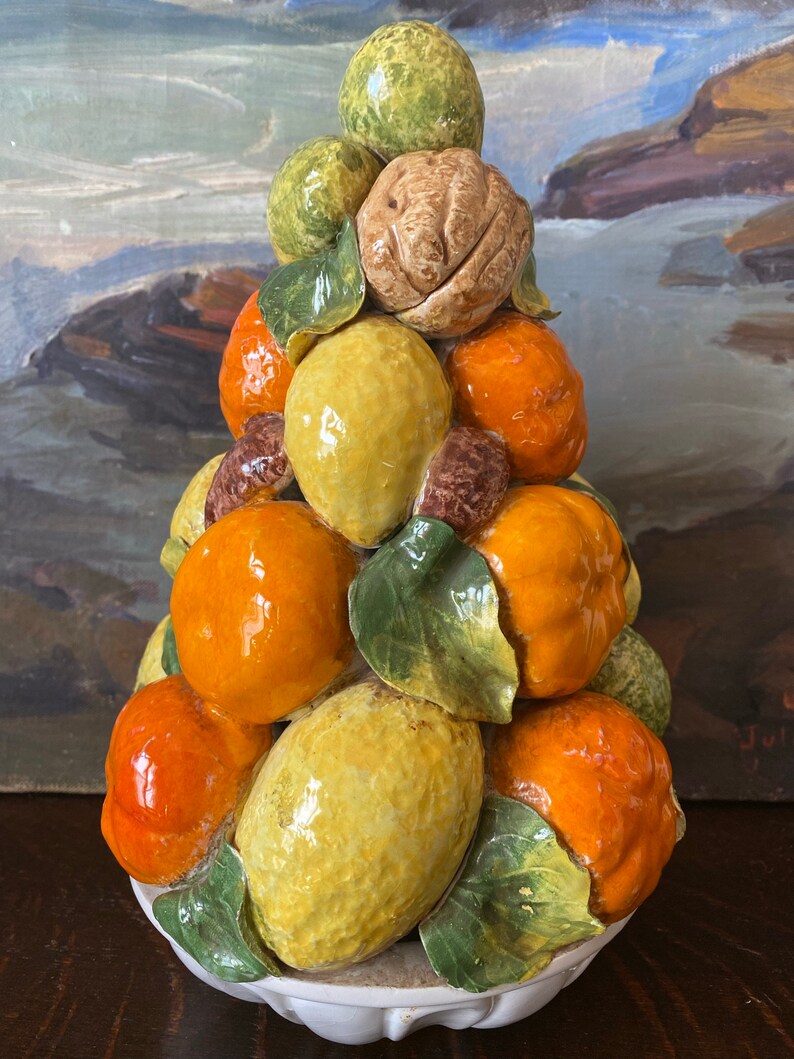 Vintage Lemon Decor Italian Pottery Vintage Italian | Etsy