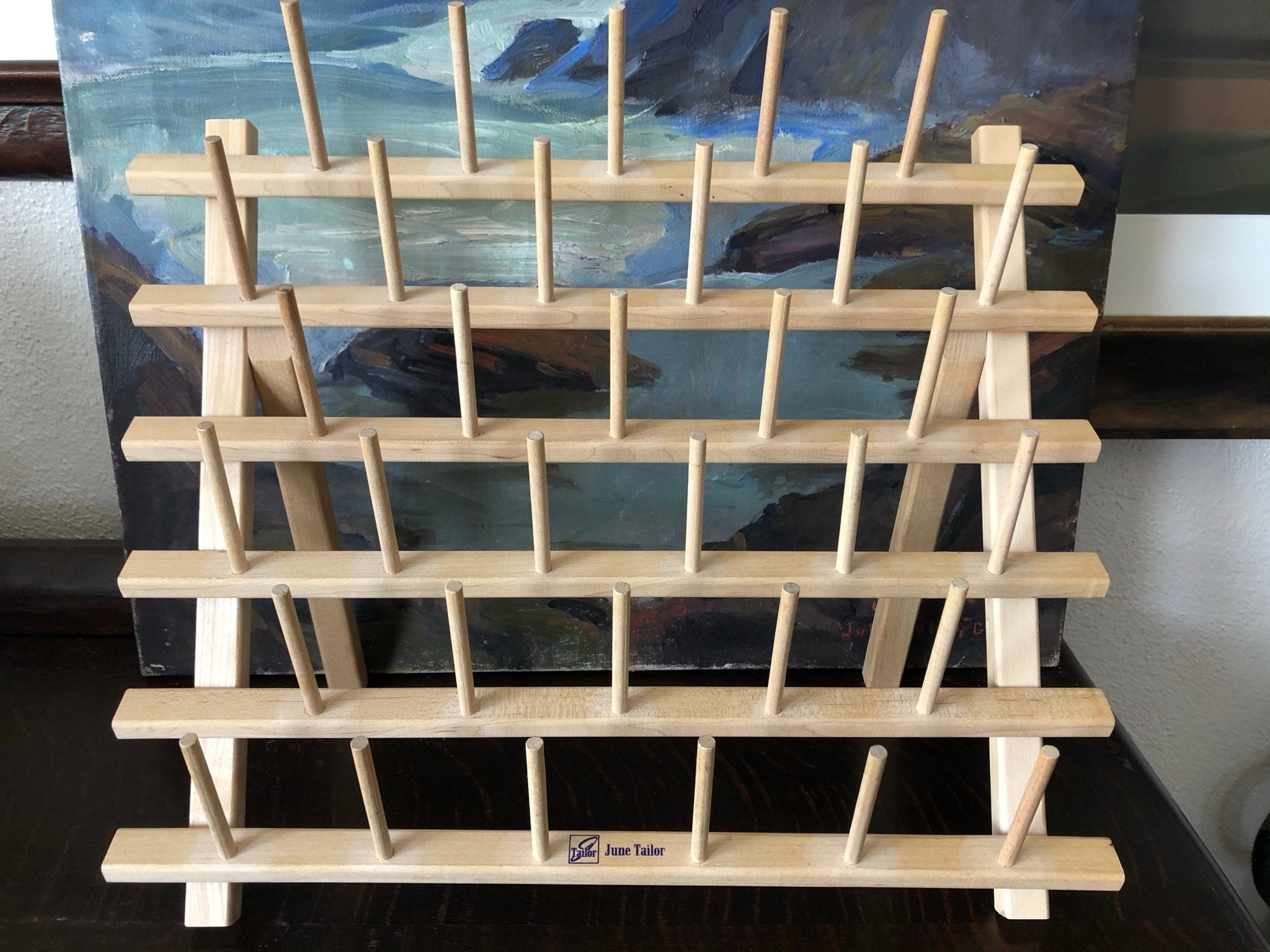 Vintage Wood Thread Rack Vintage Thread Caddy Vintage Wood | Etsy