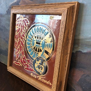 Vintage 24kt Gold Teissedre Designs Hand Painted Ceramic Tile Vintage ...