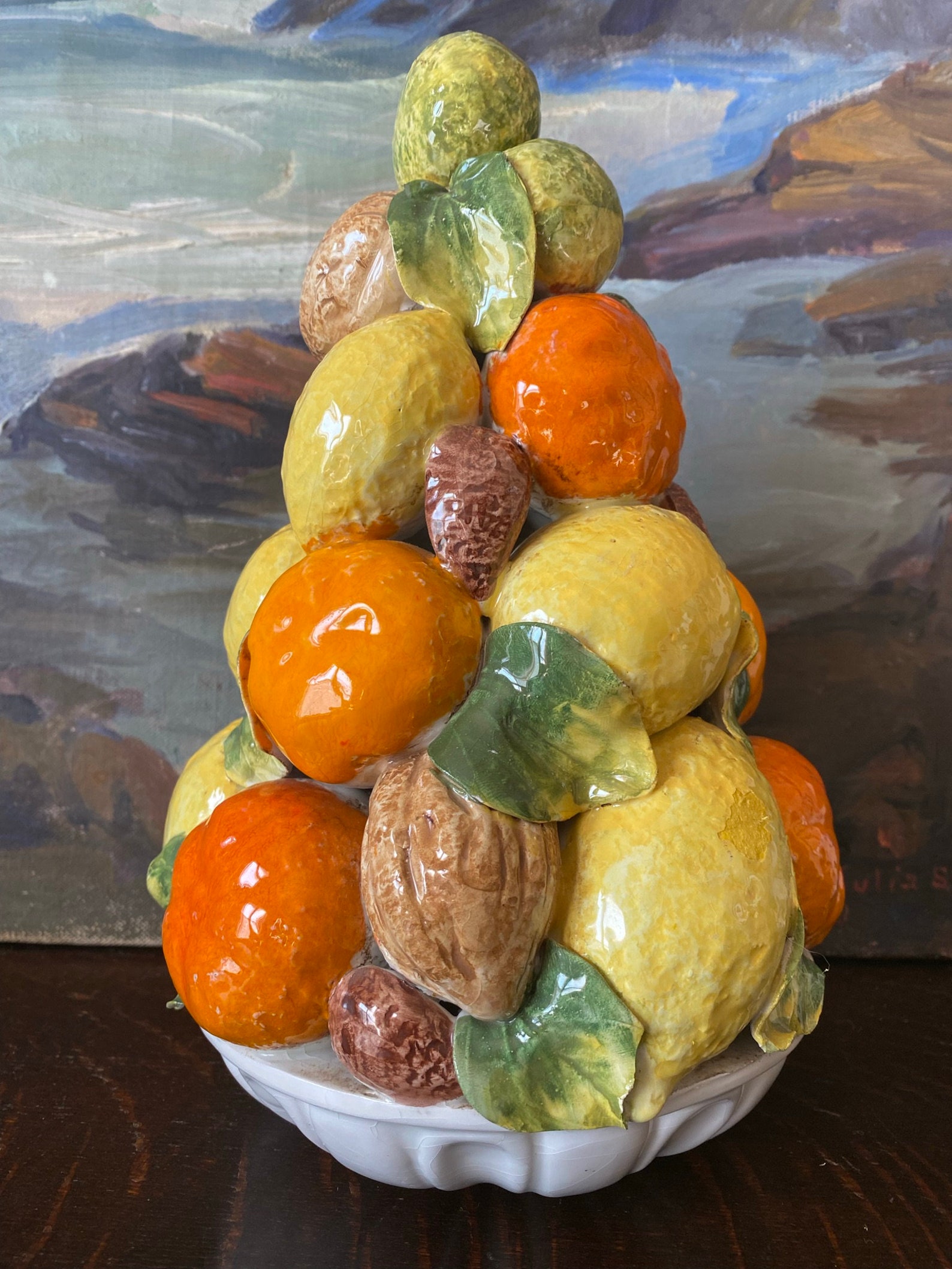 Vintage Lemon Decor Italian Pottery Vintage Italian | Etsy