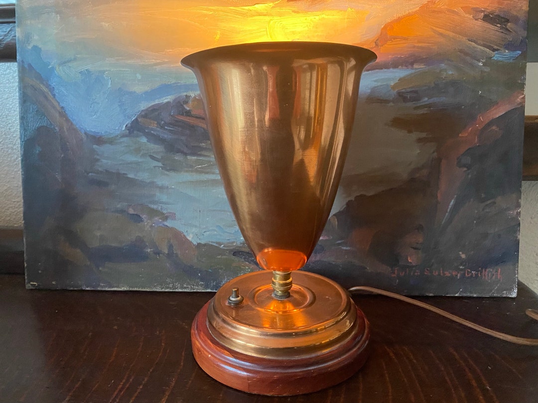 Vintage Copper TV Lamp Vintage Adjustable Crafts of California Copper ...