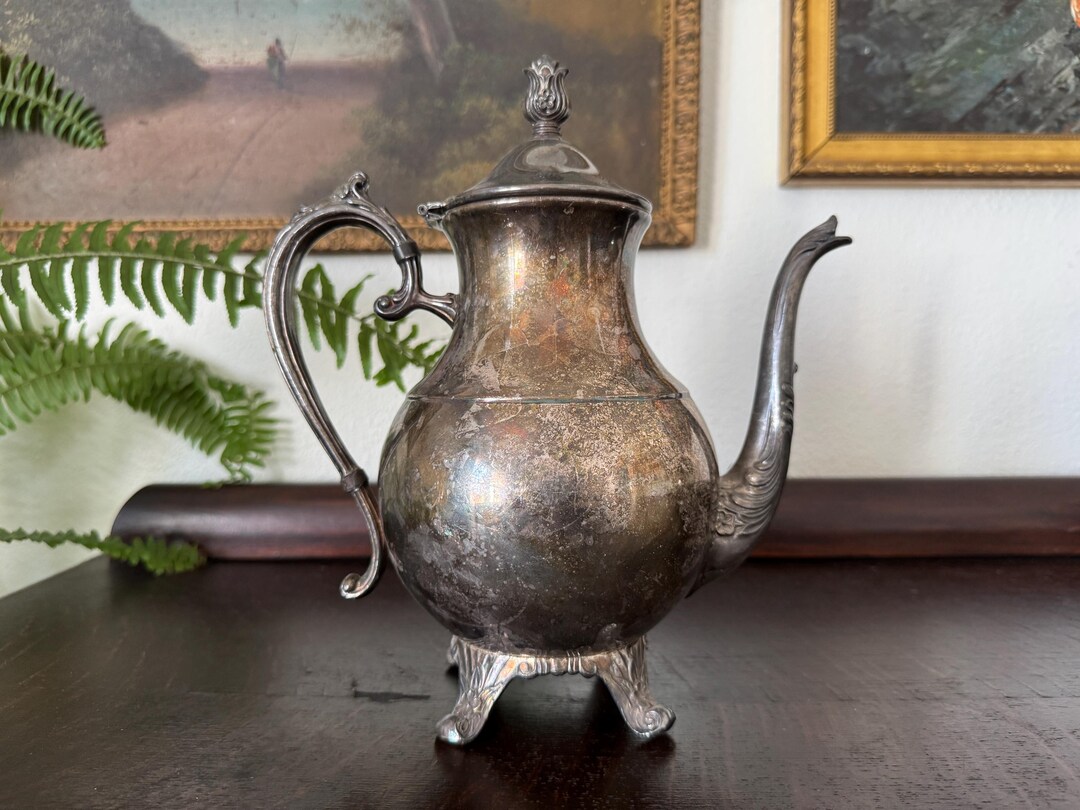 Vintage F.B. Rogers Silver Company Silver-plated Tea Kettle Tea Pot - Etsy