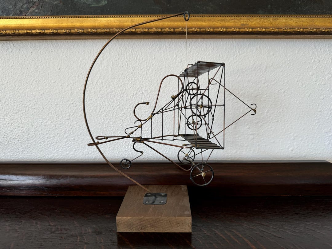 Vintage Brutalist Flying Machine Sculpture Vintage Aircraft Art Vintage ...