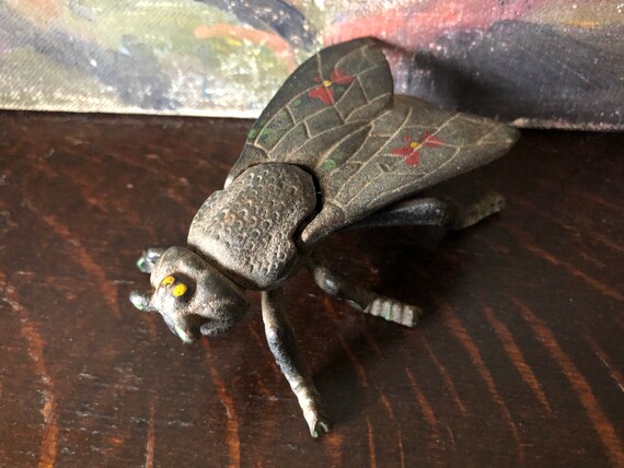 Vintage Hand-painted Cast Iron Fly Ashtray Vintage Cast Iron - Etsy