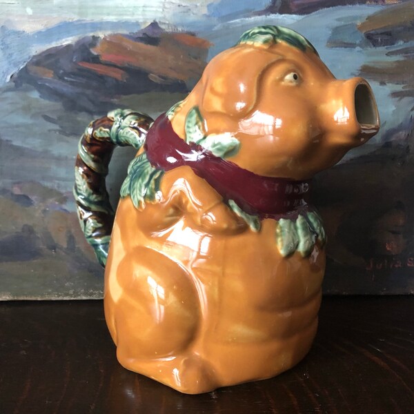 Ceramic Pig Pitcher - Etsy
