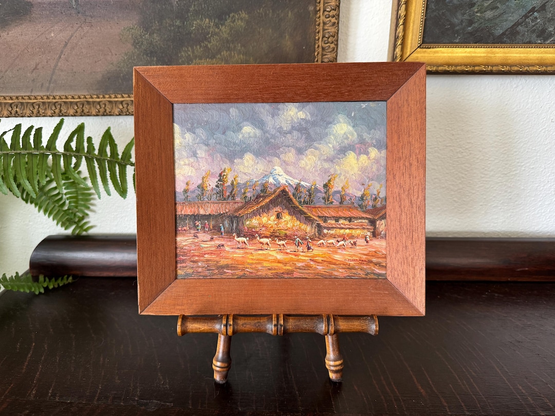 Vintage Oswaldo Moncayo Ecuador Landscape Oil Painting Vintage O ...