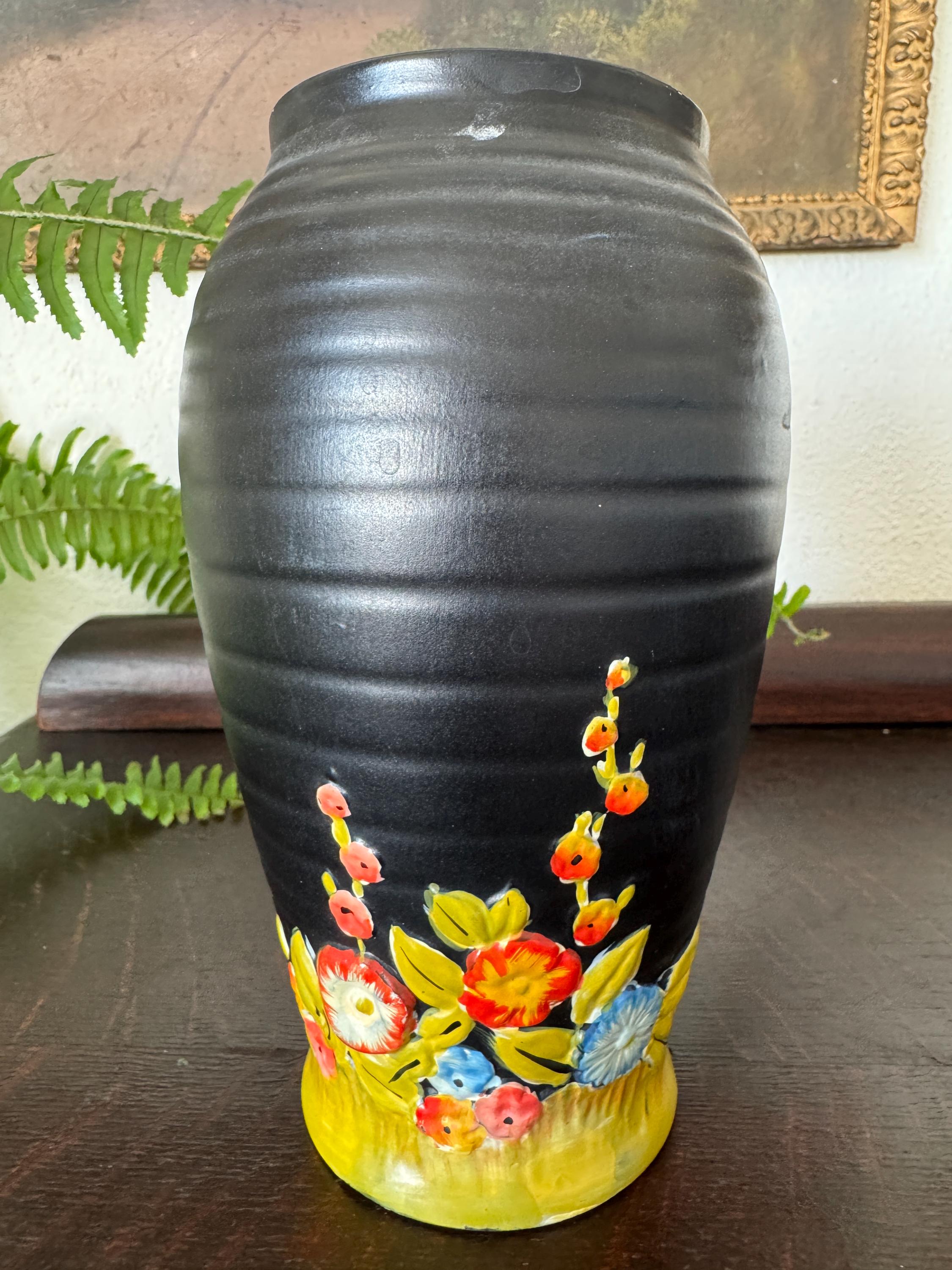 Vintage 1930s Brentleigh Ware Clive English Ribbed Floral Vase - Etsy
