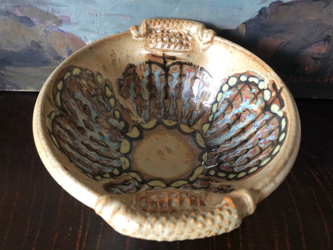Vintage Hungarian Studio Art Pottery Bowl Vintage Hungarian Pottery ...
