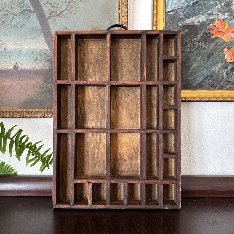 Antique Wooden Paper Trays - Etsy