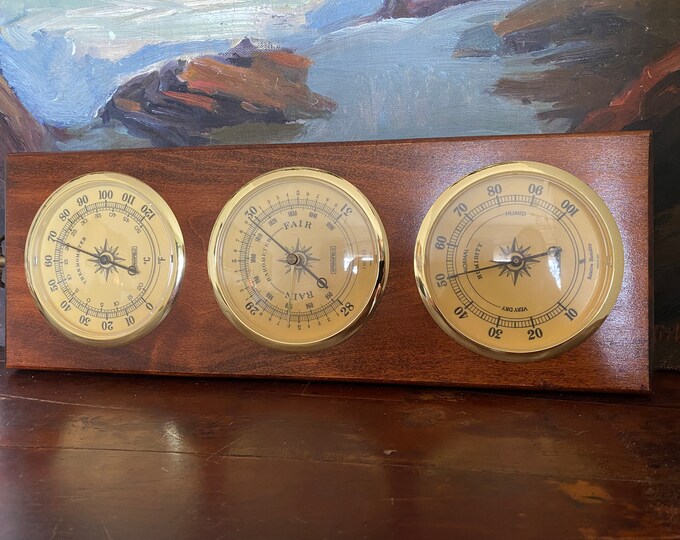 Vintage Springfield Thermometer Barometer Hygrometer Vintage ...