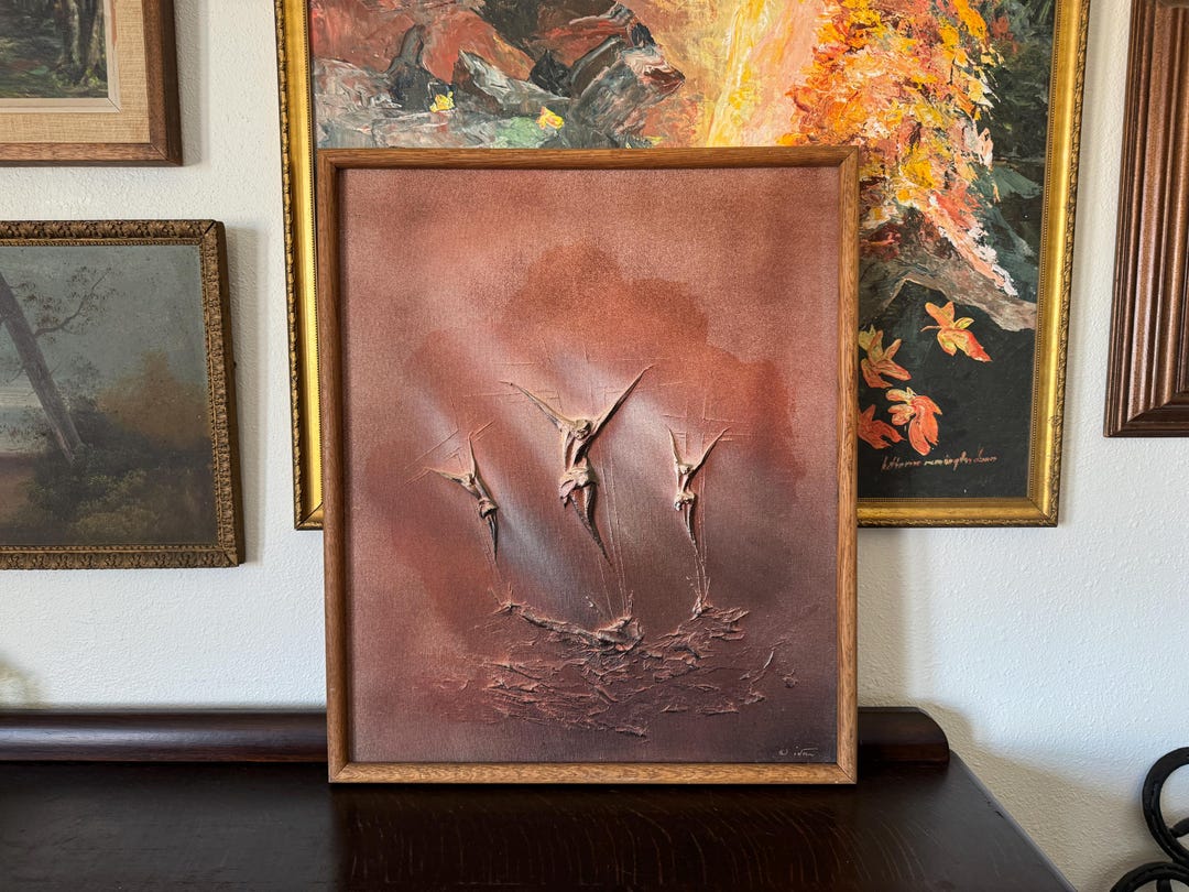 Vintage Ivar Bruun Original Mid-century Modern Impressionist Oil ...