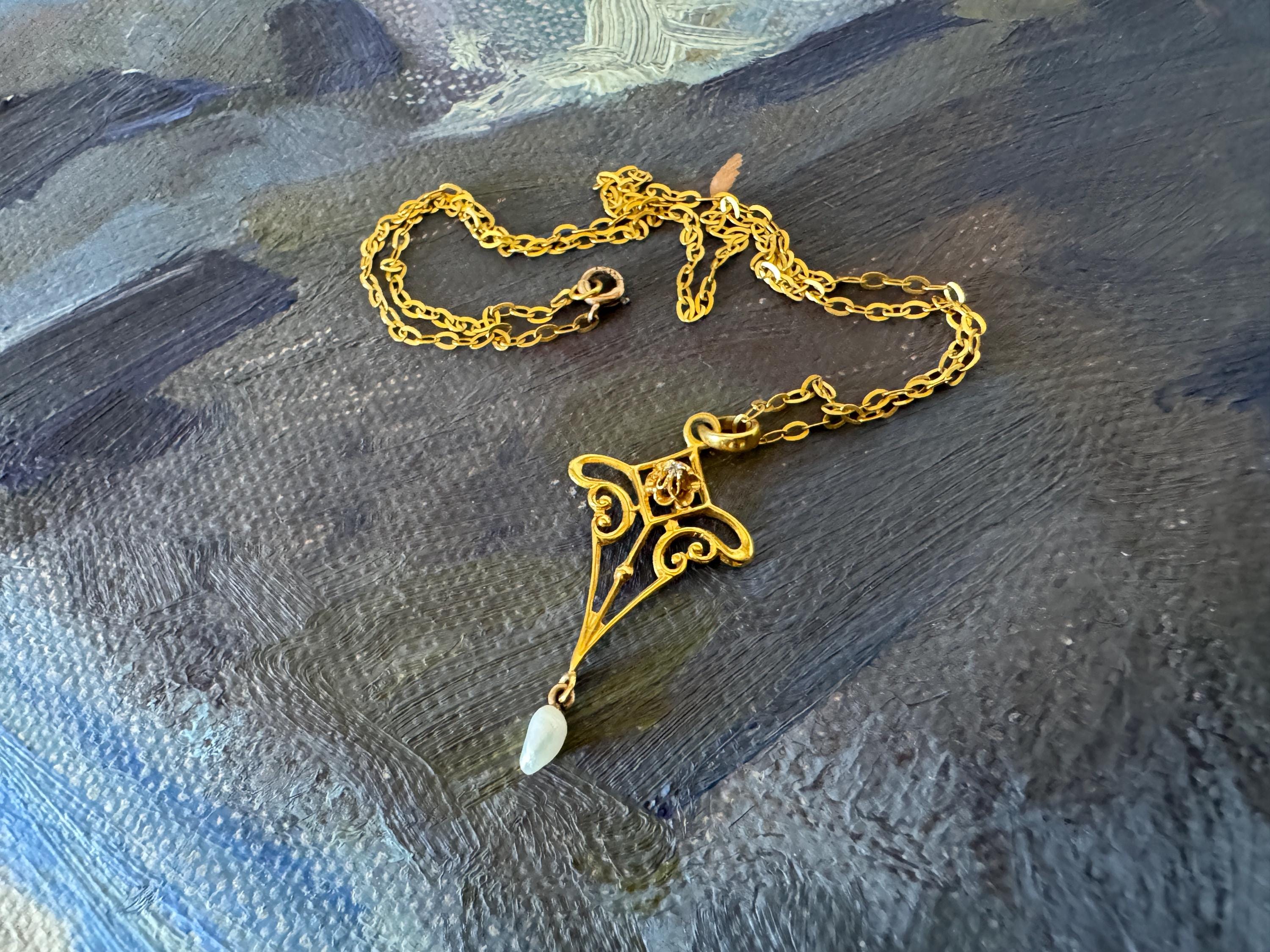Victorian lavalier necklace store