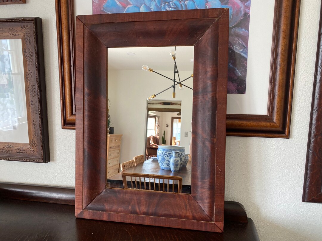 Antique Mahogany Ogee Frame Mirror Antique Empire Ogee Wood Framed ...