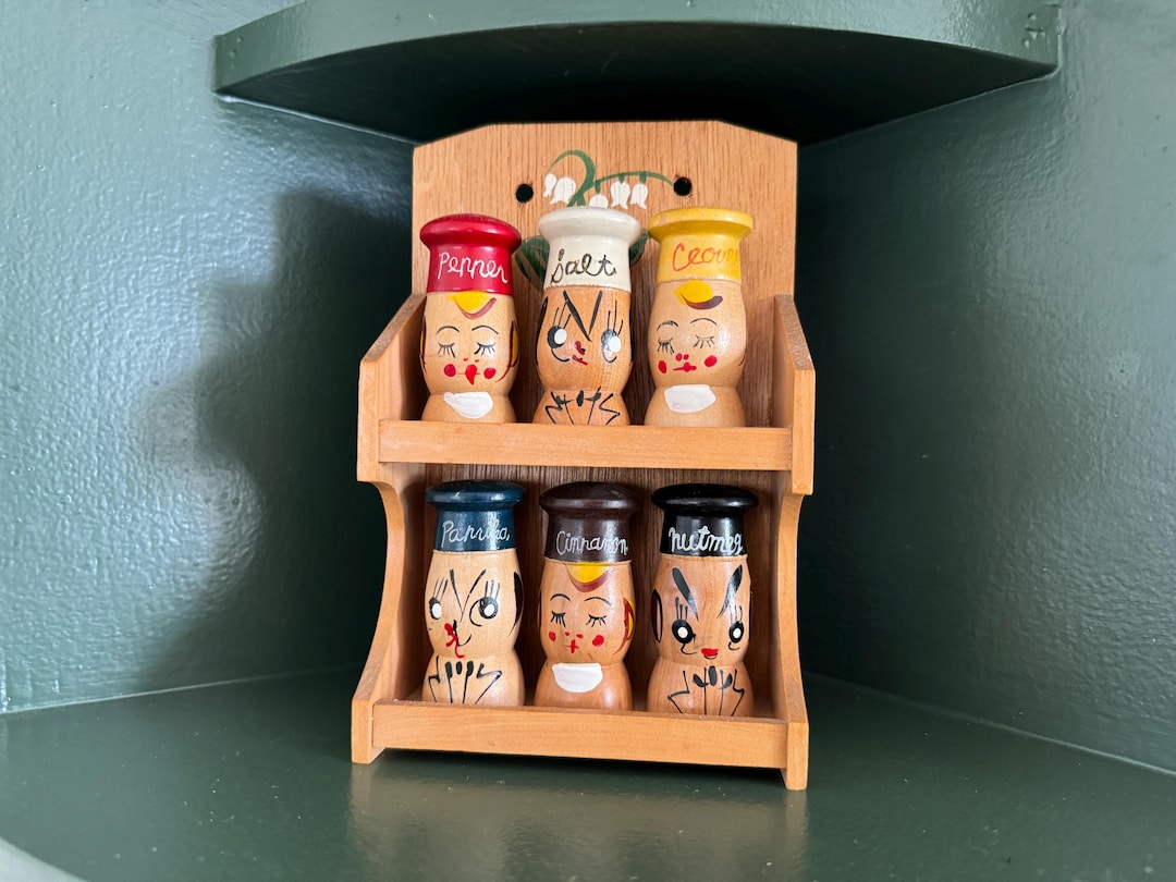 Vintage MCM Spice People Spice Rack Vintage Wall Mount Spice Rack ...