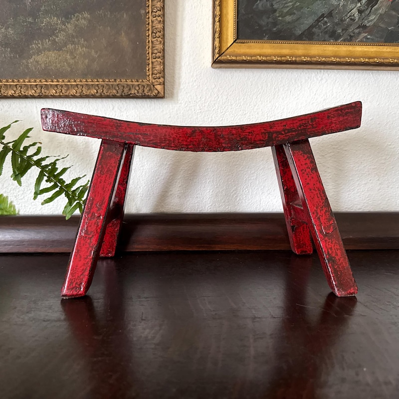 Antique Asian Wood Stools - Etsy