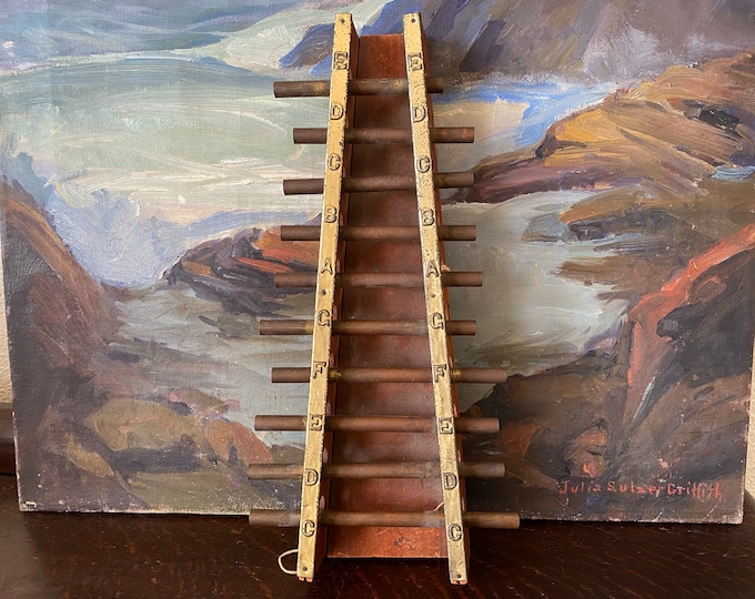 Vintage Child's Xylophone Vintage Wood and Brass Tube Xylophone Vintage ...