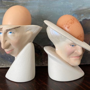 2 Vintage Debbie Fecher-gramstad Pottery Egg Cups Vintage Studio ...