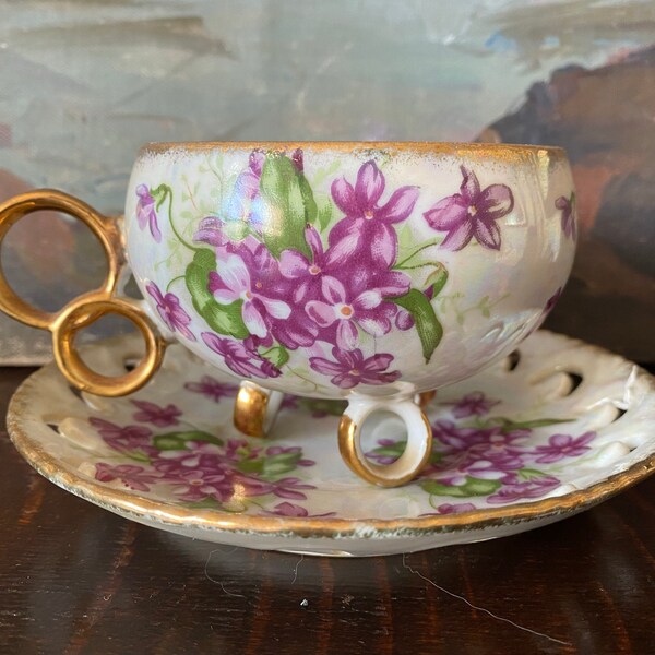 Footed Tea Cup - Etsy