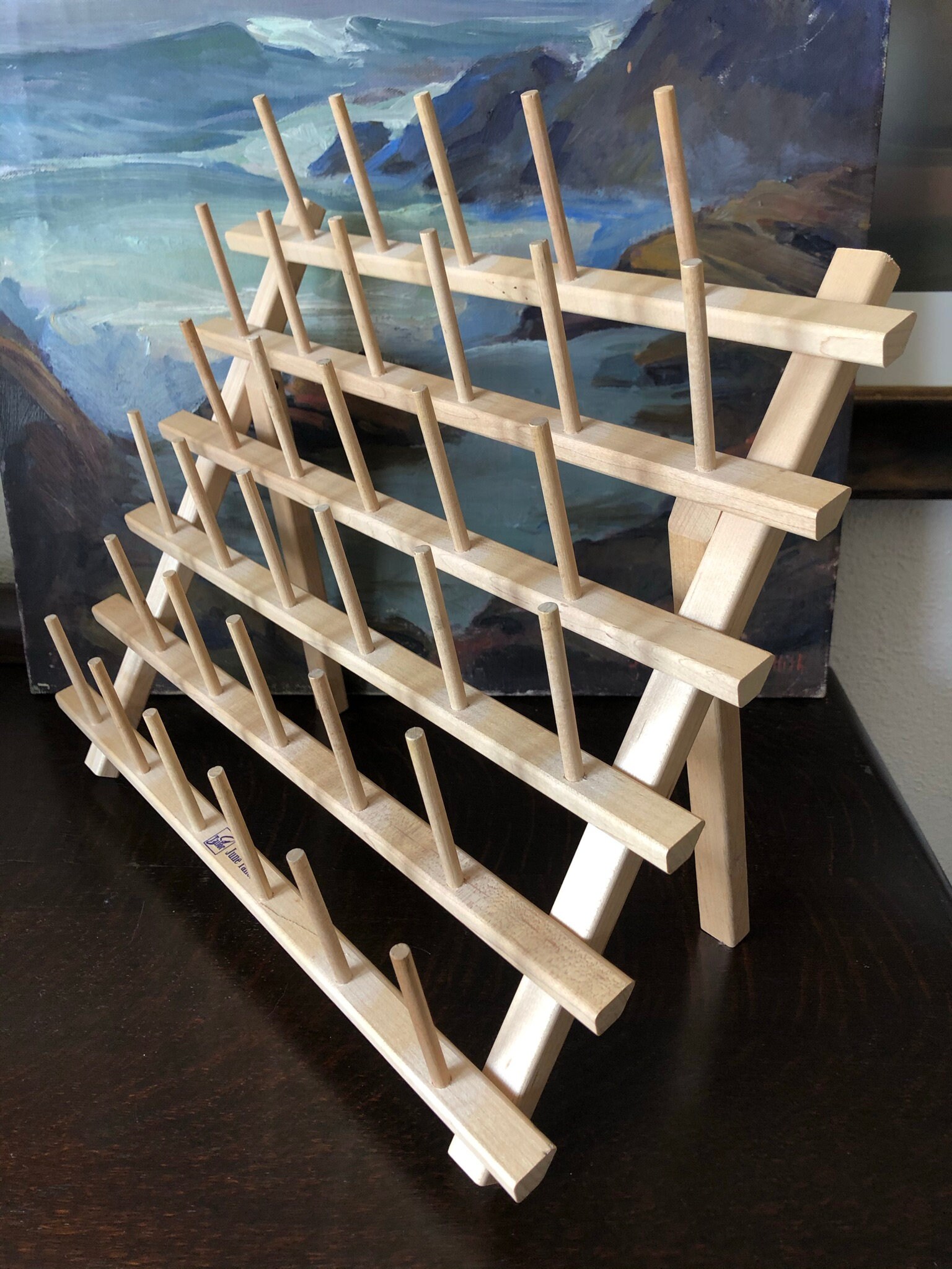 Vintage Wood Thread Rack Vintage Thread Caddy Vintage Wood | Etsy