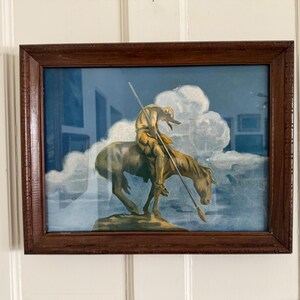 Early-20th Century "end of the Trail" Lithograph Framed - Etsy