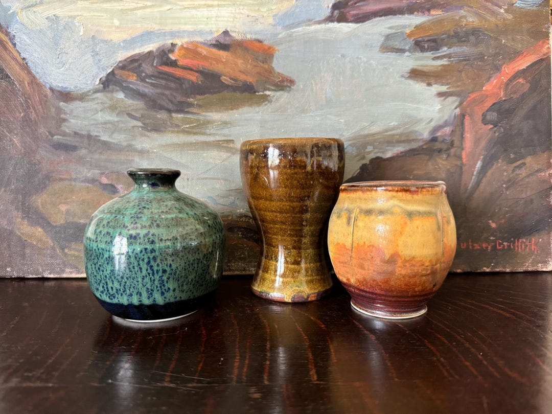 FINAL SALE - Vintage Studio Art Pottery Vases Vintage Instant ...