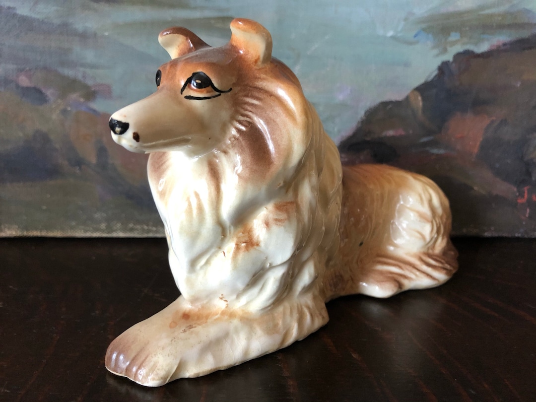 Vintage Collie Dog Figurine Vintage Porcelain Lassie Vintage - Etsy.de