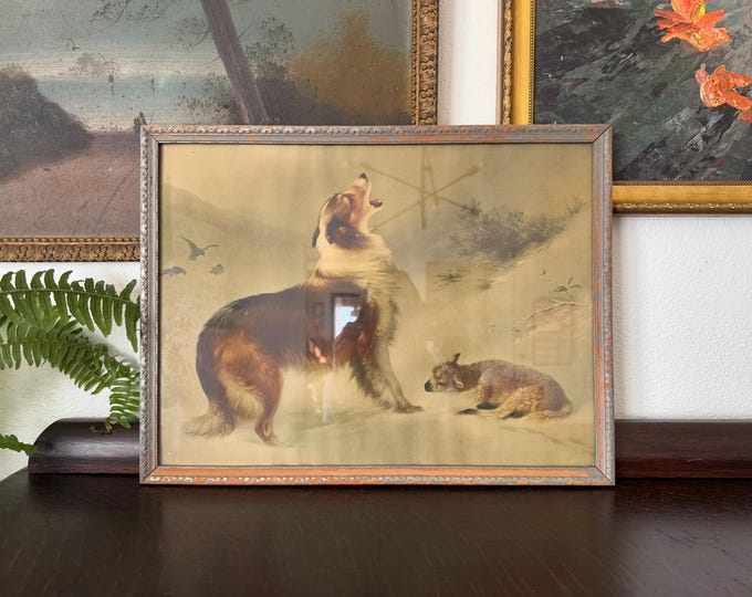 Vintage Walter Hunt "found" Lithograph Vintage "shepherd's Call ...