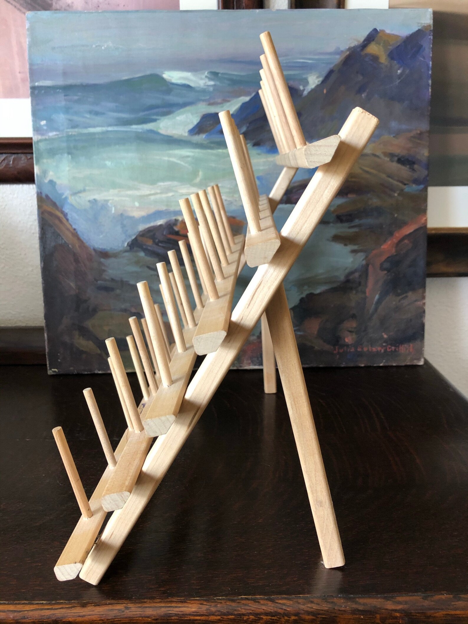 Vintage Wood Thread Rack Vintage Thread Caddy Vintage Wood | Etsy