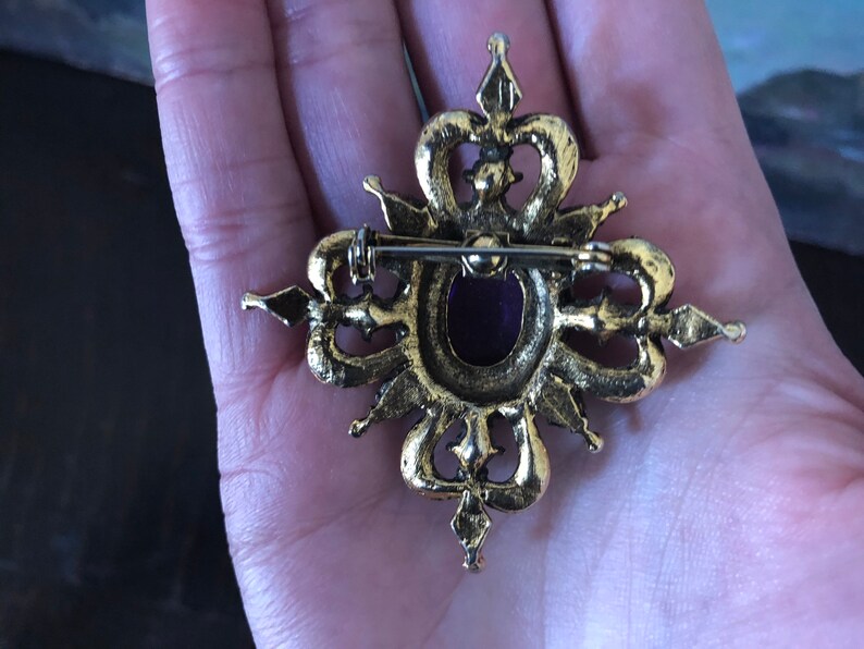 Vintage Art Deco Victorian Style Filigree Brooch Vintage Art | Etsy